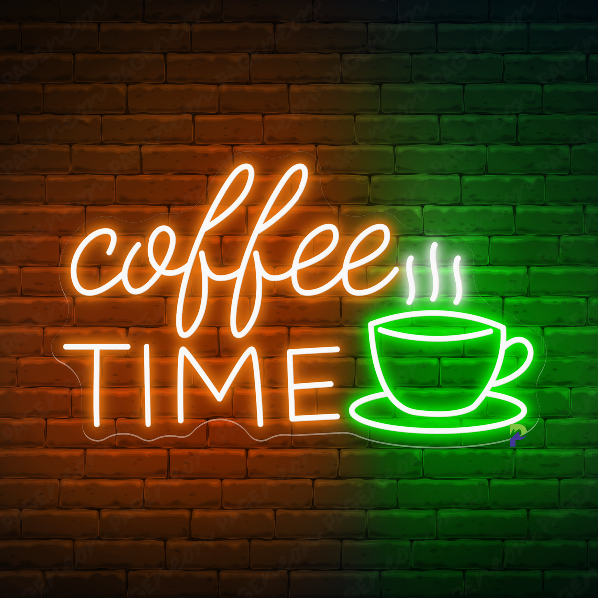 Coffee Time Neon Sign Cafe Led Light - PageNeon