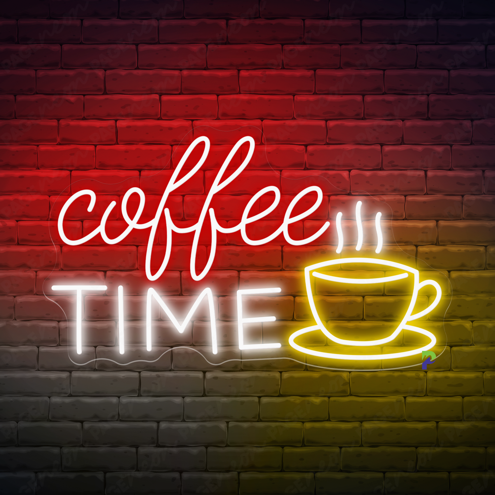 Coffee Time Neon Sign Cafe Led Light - PageNeon