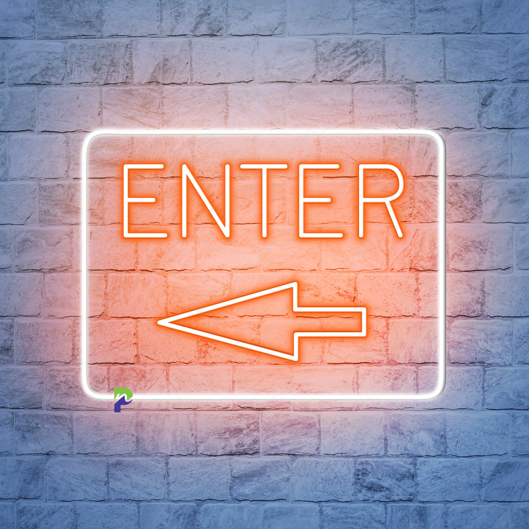 Enter Neon Sign Best Idea Direction Led Light - PageNeon