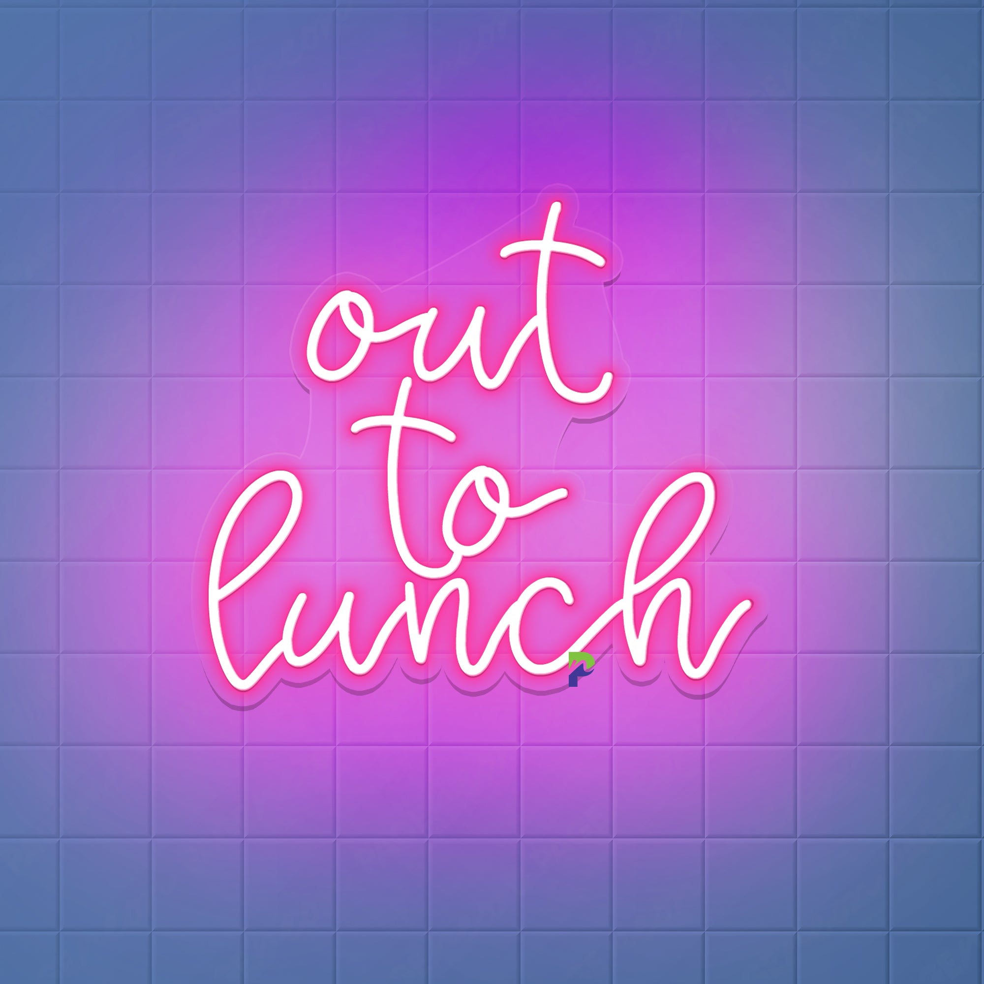Cute Out To Lunch Signs What Time Is Lunch One Color" Sticker For