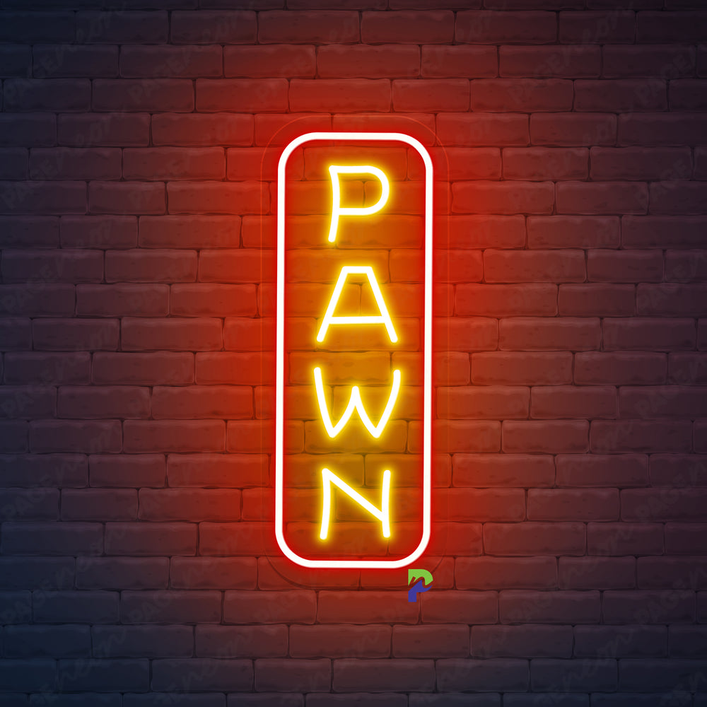 Pawn Shop Neon Signs Vertical Led Light - PageNeon