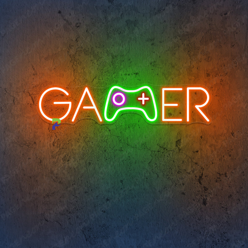 Gamer Neon Sign Led Light For Gaming Room - PageNeon