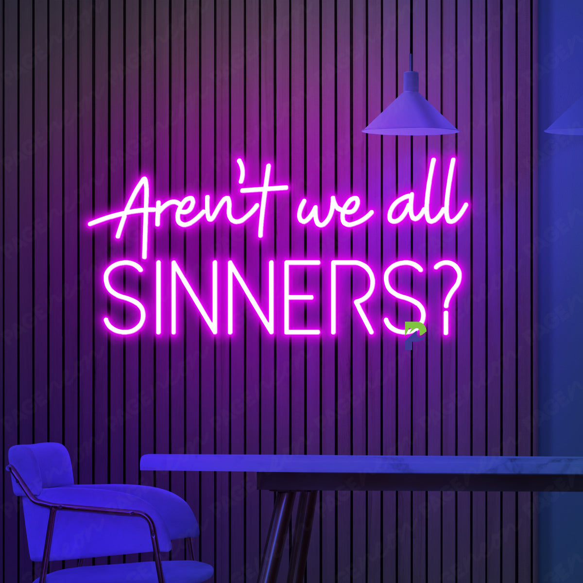 Aren't We All Sinner Neon Sign Word Led Light - PageNeon