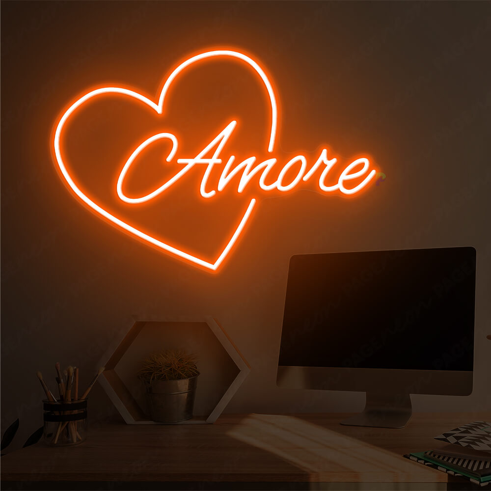Amore Neon Sign Love Light Up Sign - PageNeon