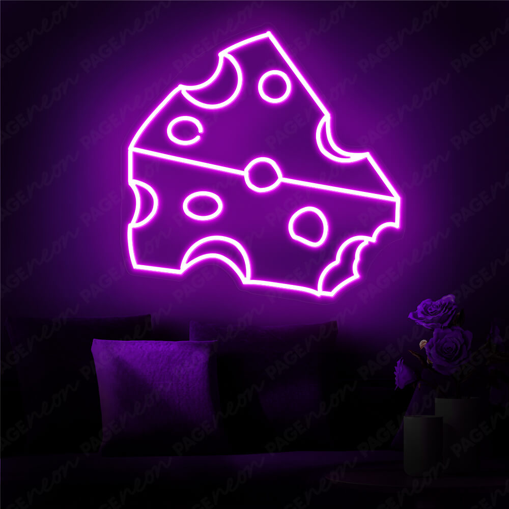 Cheese Neon Sign Food Kitchen Led Light - PageNeon