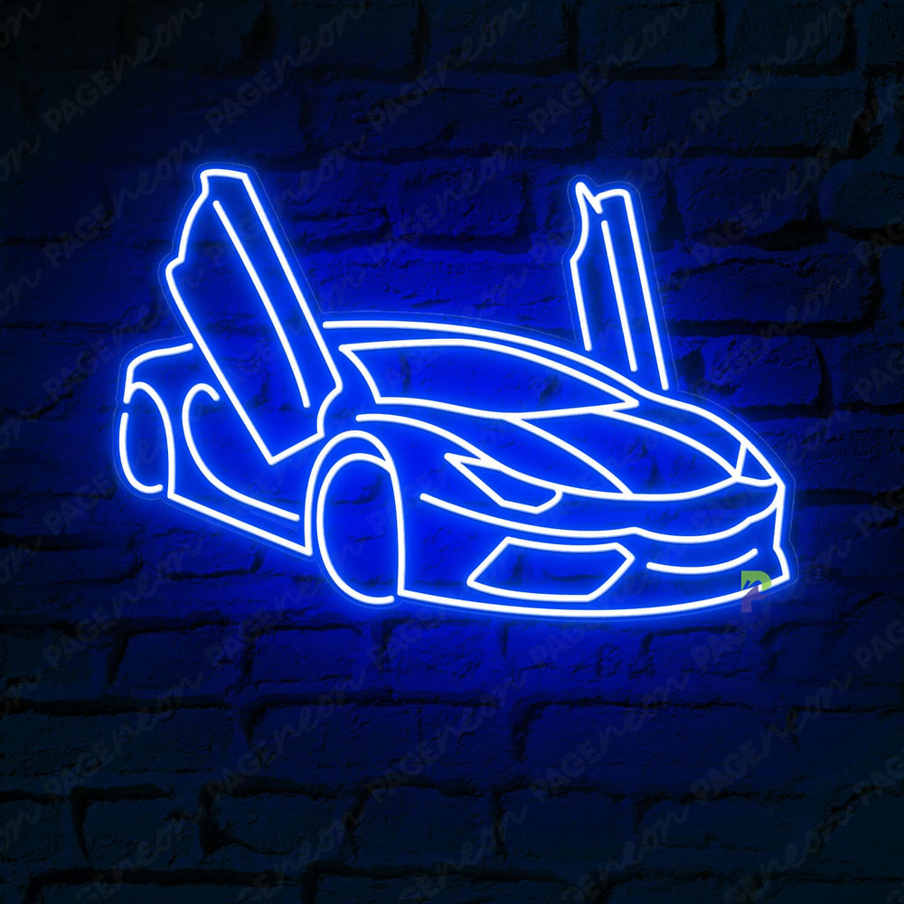 Neon Car Sign Led Sports Car Sign - PageNeon