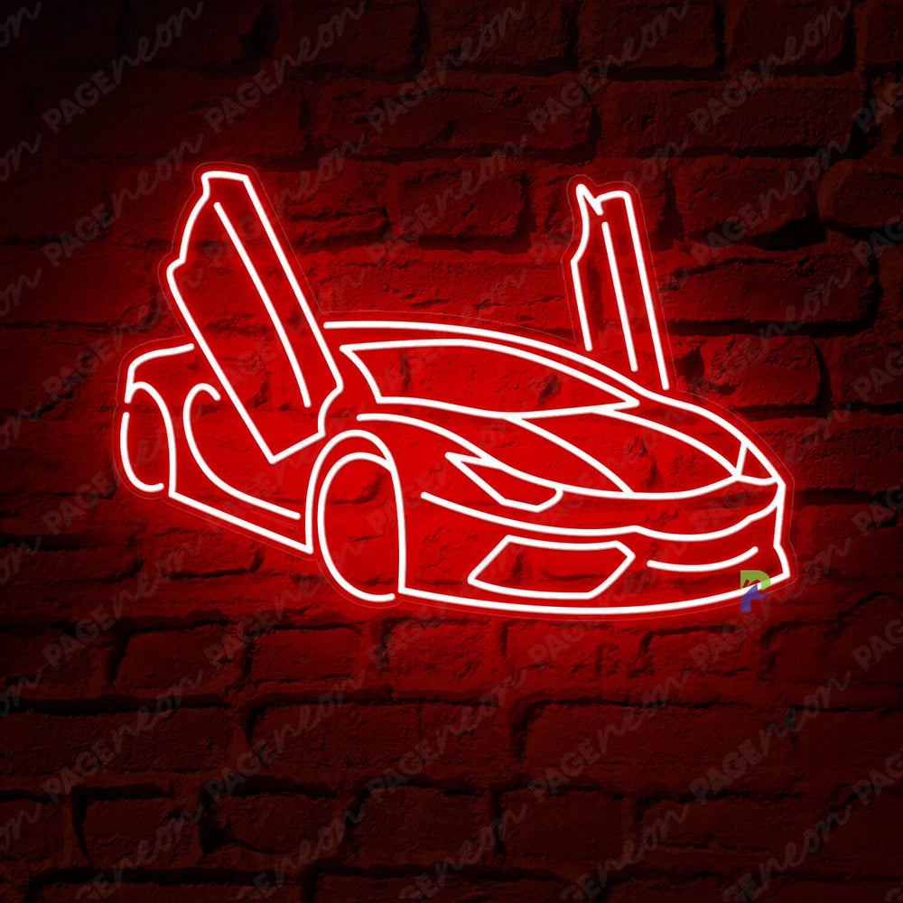 Neon Car Sign Led Sports Car Sign - PageNeon