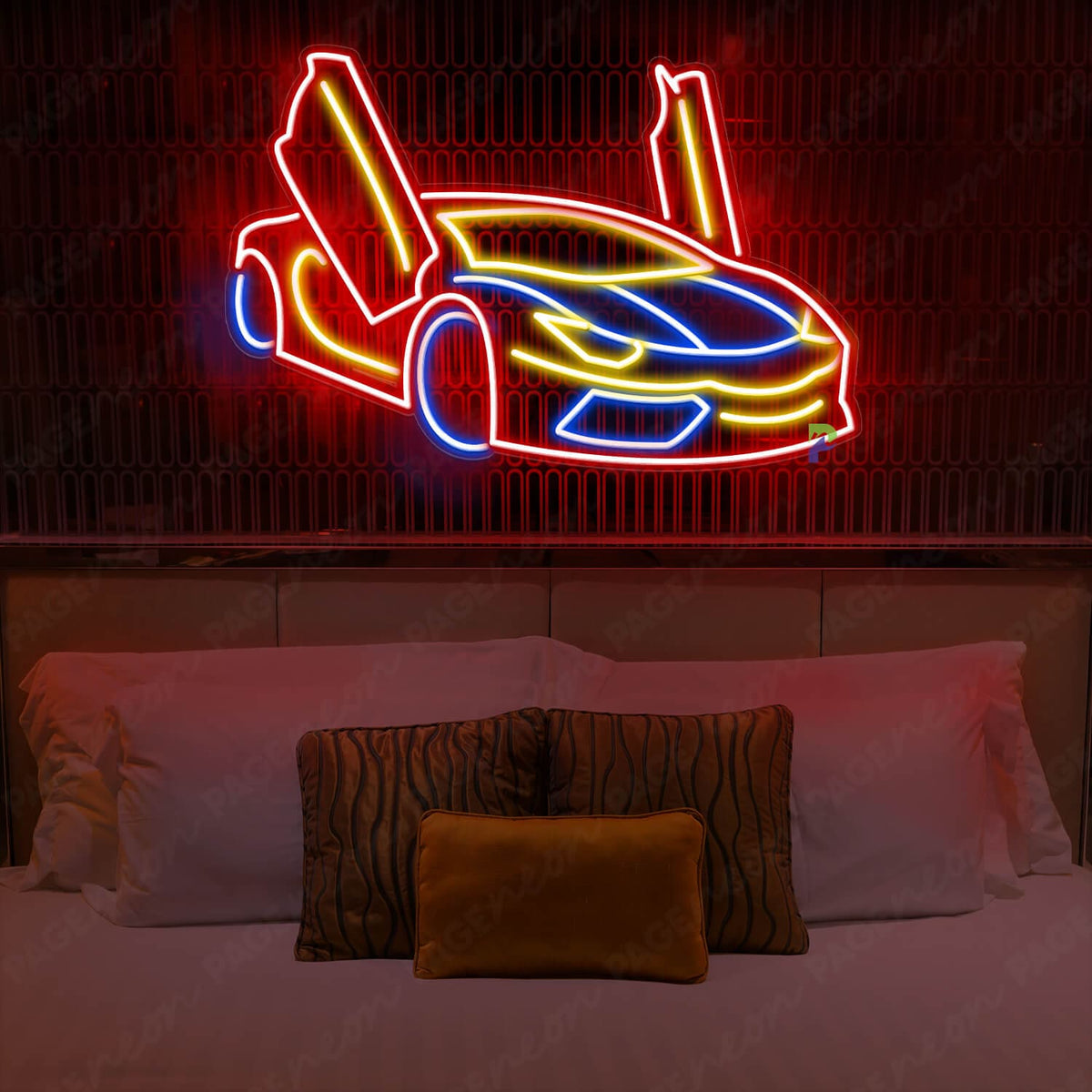 Neon Car Sign Led Sports Car Sign - PageNeon