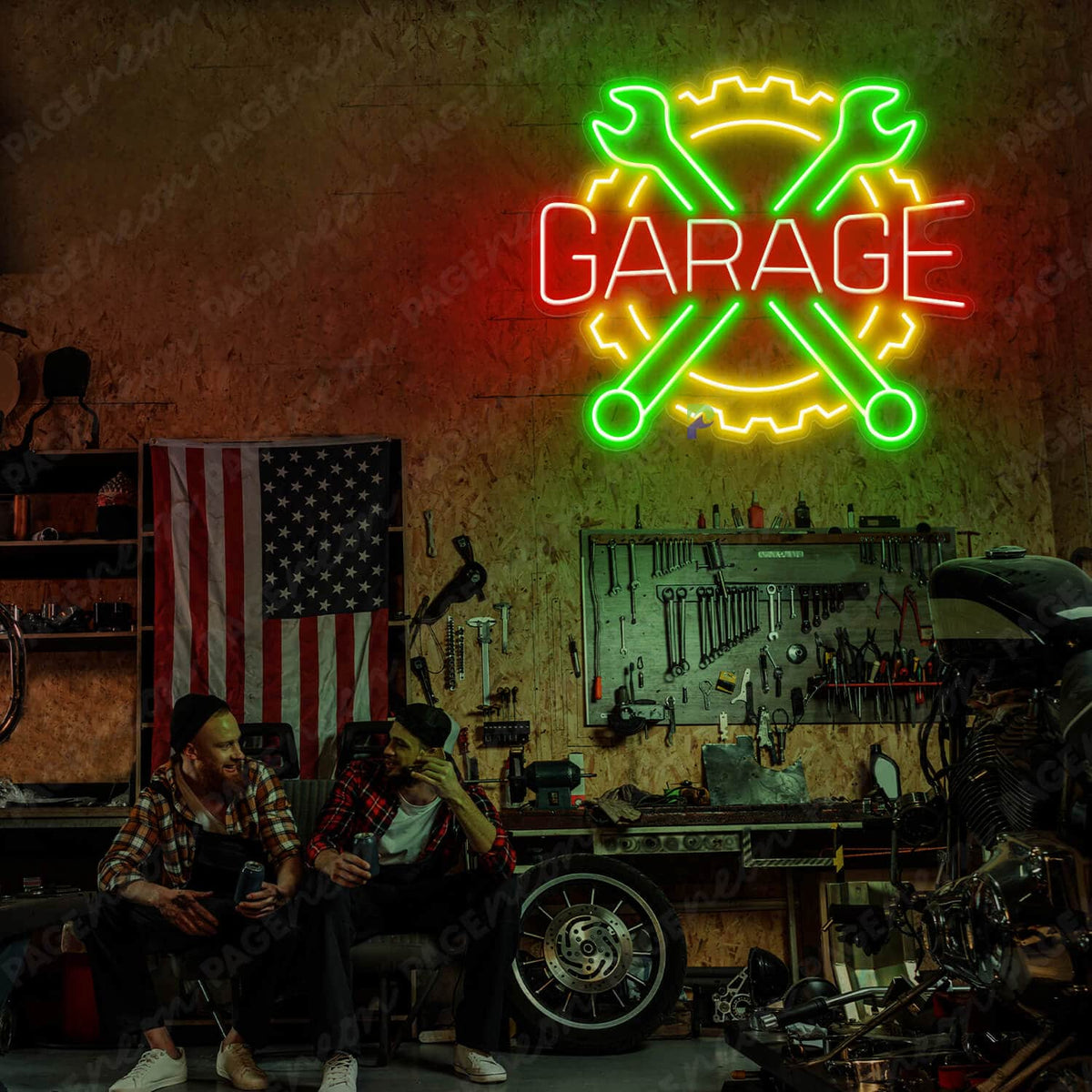 Garage Neon Signs - Free Shipping - Complimentary Remote Control - PageNeon